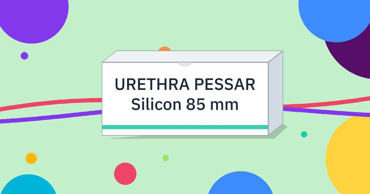 Symbolbild: Packung mit der Aufschrift URETHRA PESSAR Silicon 85 mm (PZN 07702567) – Verfügbarkeit und Bezug in Apotheken in Frankfurt am Main