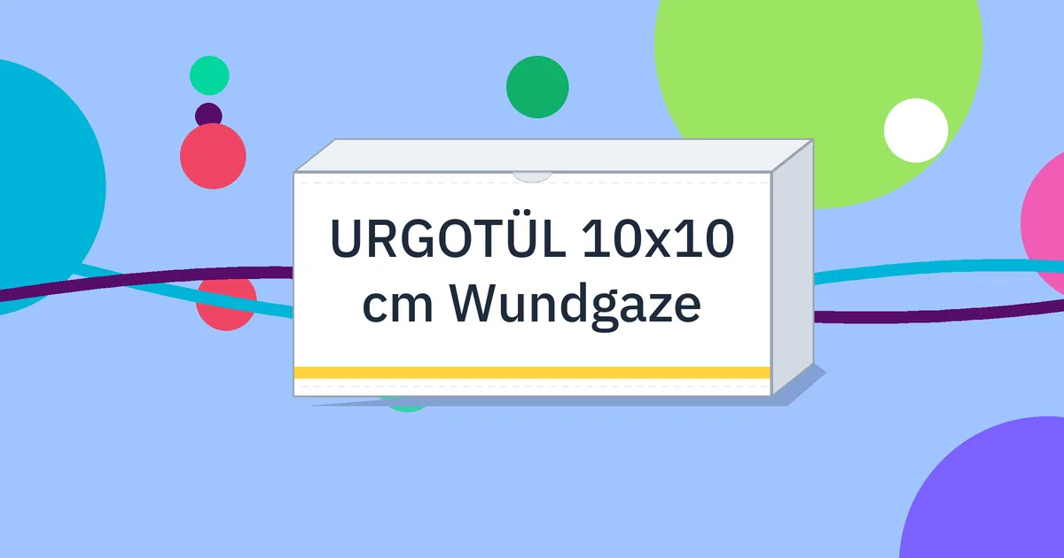 Symbolbild: Packung mit der Aufschrift URGOTÜL 10x10 cm Wundgaze (PZN 18373724) – Verfügbarkeit und Bezug in Apotheken in Frankfurt am Main