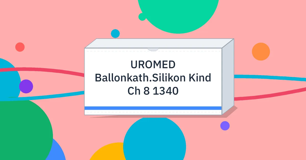Symbolbild: Packung mit der Aufschrift UROMED Ballonkath.Silikon Kind Ch 8 1340 (PZN 03280833) – Verfügbarkeit und Bezug in Apotheken in Frankfurt am Main