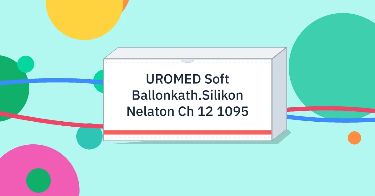 Symbolbild: Packung mit der Aufschrift UROMED Soft Ballonkath.Silikon Nelaton Ch 12 1095 (PZN 04741526) – Verfügbarkeit und Bezug in Apotheken in Frankfurt am Main