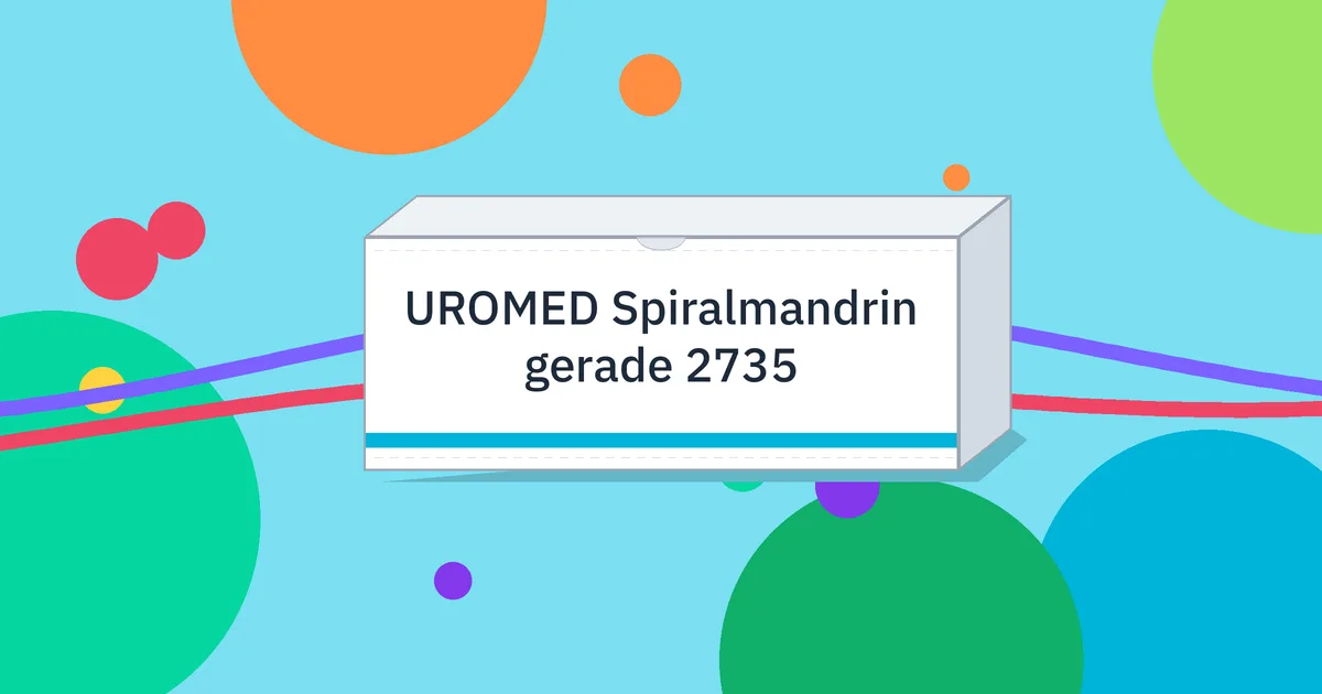 Symbolbild: Packung mit der Aufschrift UROMED Spiralmandrin gerade 2735 (PZN 11229102) – Verfügbarkeit und Bezug in Apotheken in Frankfurt am Main
