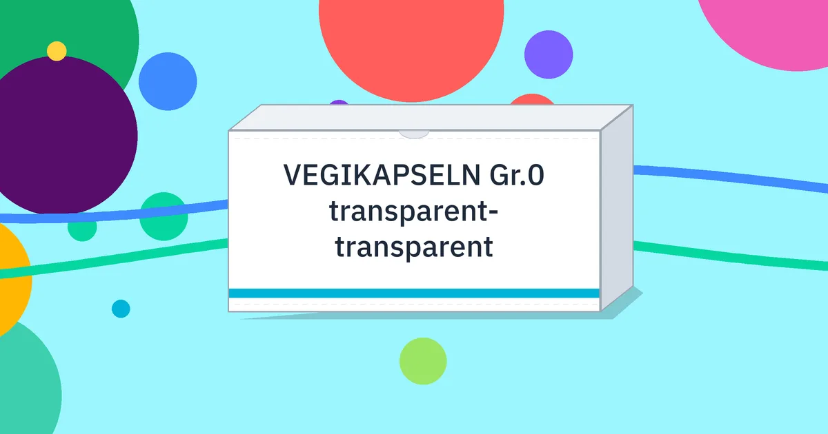 Symbolbild: Packung mit der Aufschrift VEGIKAPSELN Gr.0 transparent-transparent (PZN 17858129) – Verfügbarkeit und Bezug in Apotheken in Frankfurt am Main