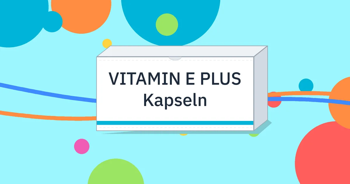 Symbolbild: Packung mit der Aufschrift VITAMIN E PLUS Kapseln (PZN 10949840) – Verfügbarkeit und Bezug in Apotheken in Frankfurt am Main