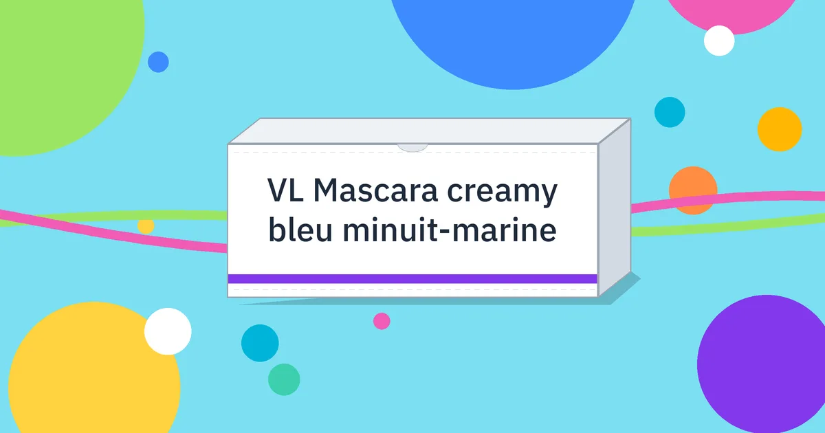 Symbolbild: Packung mit der Aufschrift VL Mascara creamy bleu minuit-marine (PZN 11002479) – Verfügbarkeit und Bezug in Apotheken in Frankfurt am Main