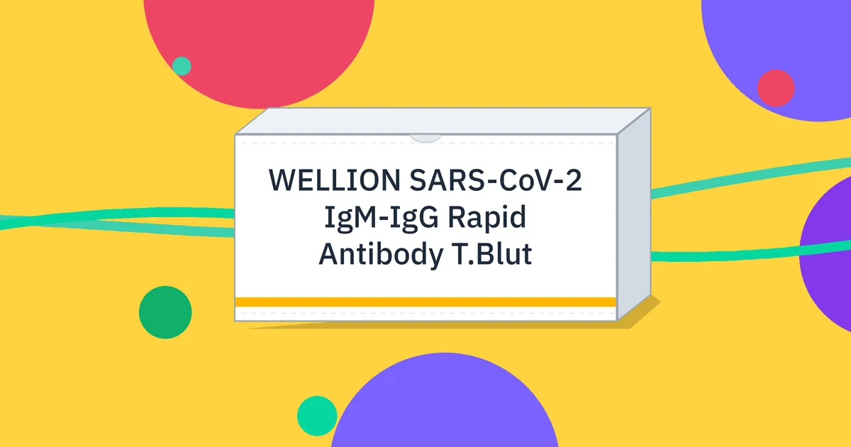 Symbolbild: Packung mit der Aufschrift WELLION SARS-CoV-2 IgM-IgG Rapid Antibody T.Blut (PZN 17148675) – Verfügbarkeit und Bezug in Apotheken in Frankfurt am Main