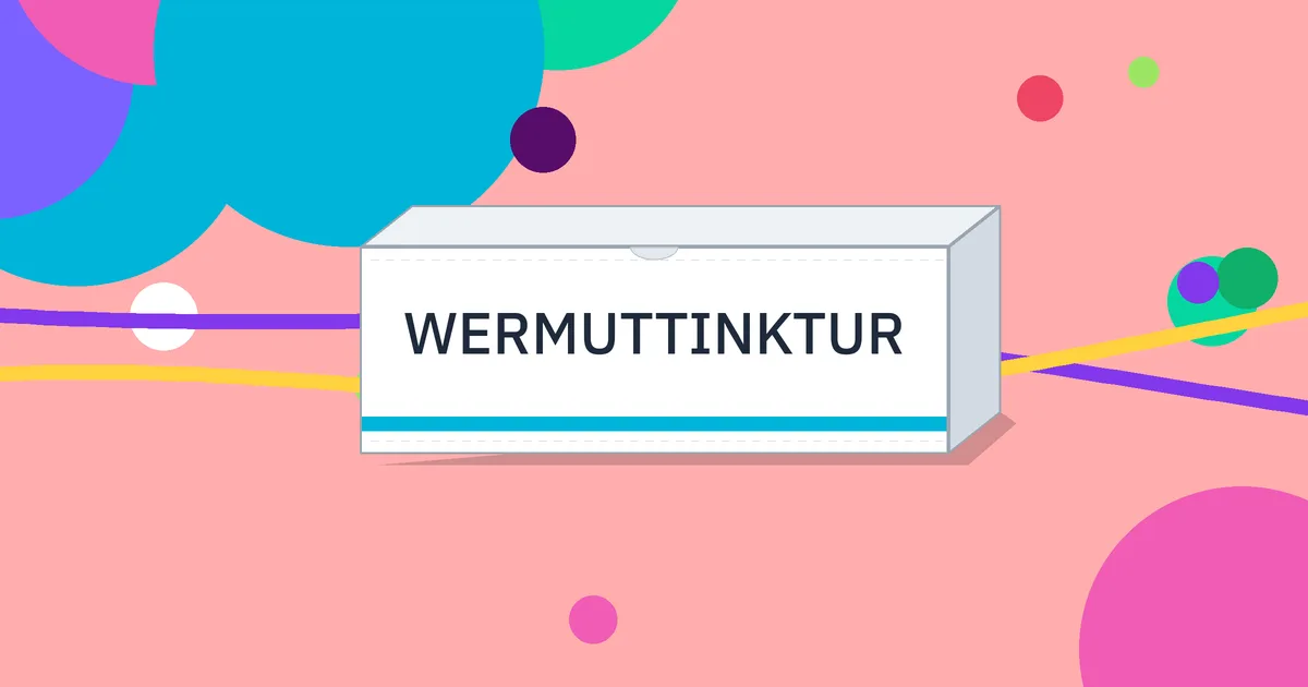 Symbolbild: Packung mit der Aufschrift WERMUTTINKTUR (PZN 18880266) – Verfügbarkeit und Bezug in Apotheken in Frankfurt am Main