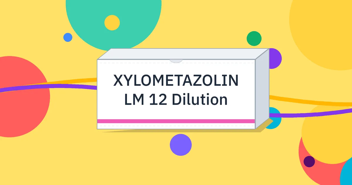 Symbolbild: Packung mit der Aufschrift XYLOMETAZOLIN LM 12 Dilution (PZN 13283264) – Verfügbarkeit und Bezug in Apotheken in Frankfurt am Main