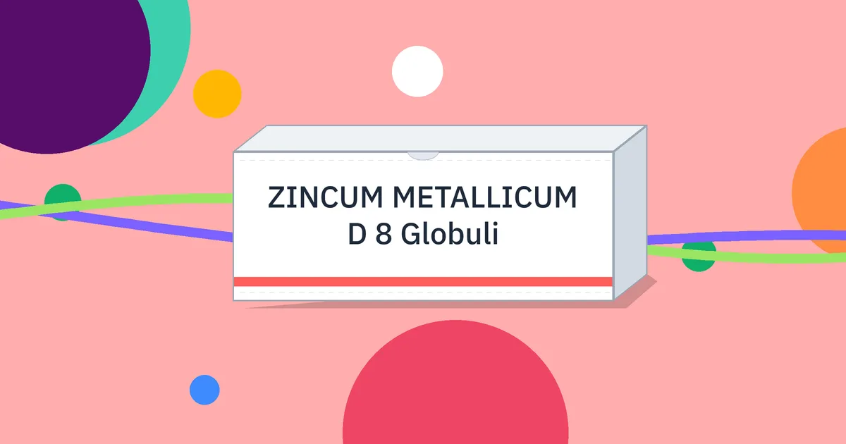 Symbolbild: Packung mit der Aufschrift ZINCUM METALLICUM D 8 Globuli (PZN 18759470) – Verfügbarkeit und Bezug in Apotheken in Frankfurt am Main