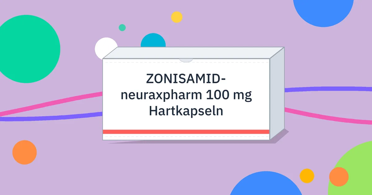 Symbolbild: Packung mit der Aufschrift ZONISAMID-neuraxpharm 100 mg Hartkapseln (PZN 11351234) – Verfügbarkeit und Bezug in Apotheken in Frankfurt am Main