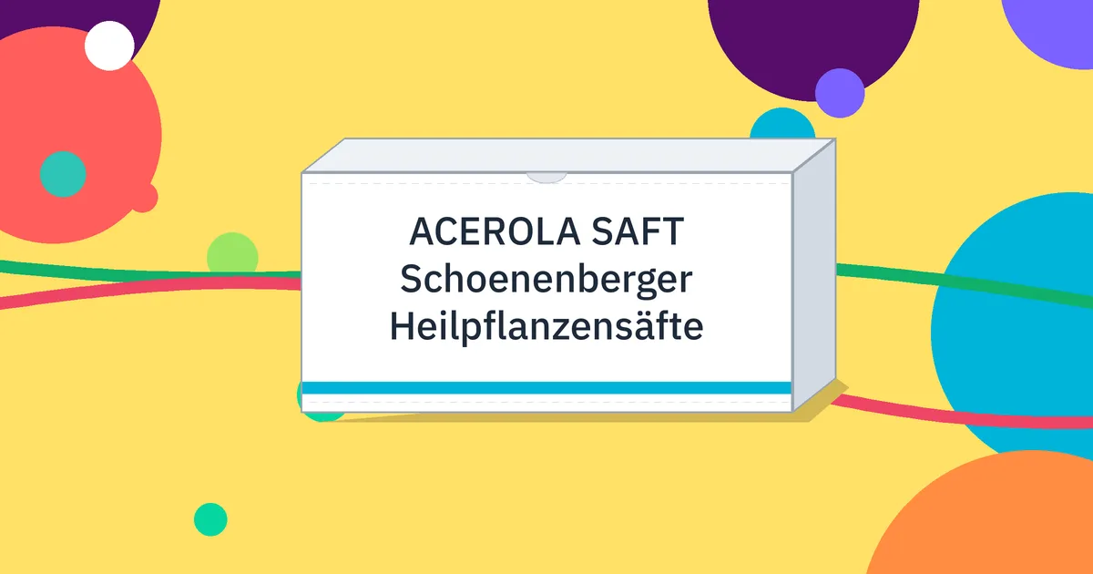 Symbolbild: Packung mit der Aufschrift ACEROLA SAFT Schoenenberger Heilpflanzensäfte (PZN 00699738) – Verfügbarkeit und Bezug in Apotheken in Frankfurt am Main