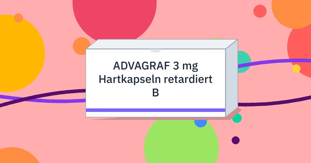Symbolbild: Packung mit der Aufschrift ADVAGRAF 3 mg Hartkapseln retardiert B (PZN 11192304) – Verfügbarkeit und Bezug in Apotheken in Frankfurt am Main