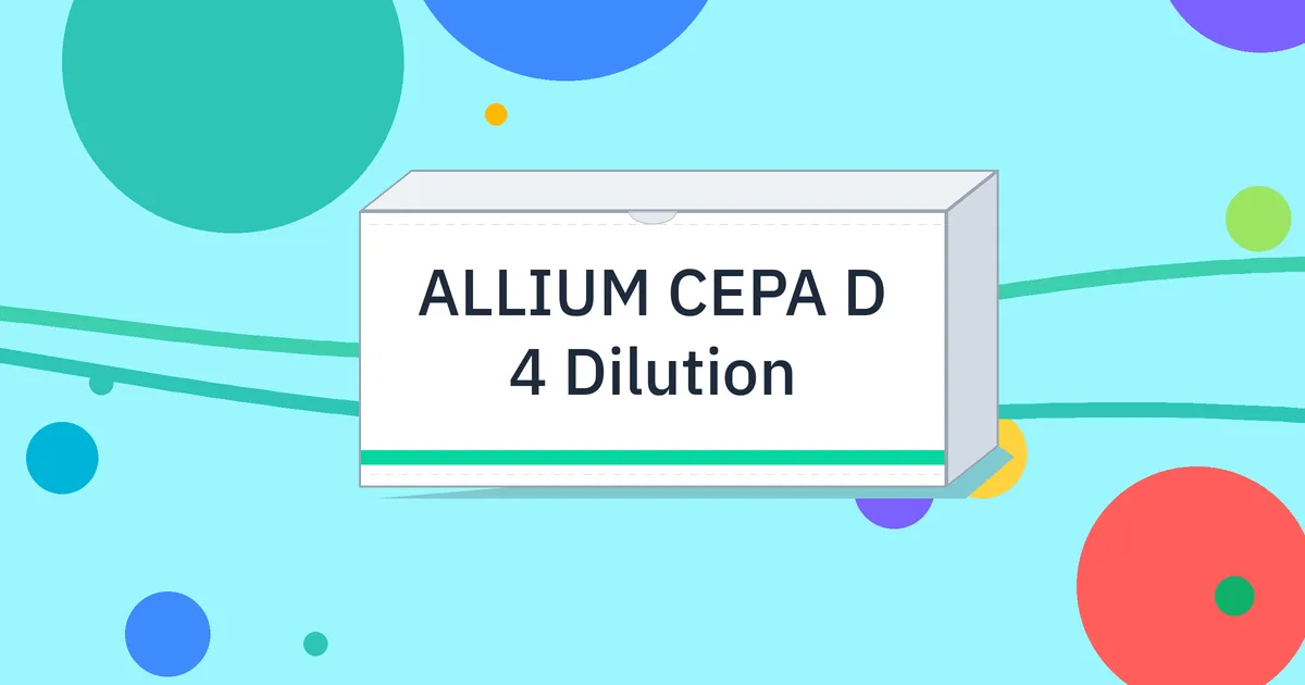 Symbolbild: Packung mit der Aufschrift ALLIUM CEPA D 4 Dilution (PZN 02809295) – Verfügbarkeit und Bezug in Apotheken in Frankfurt am Main