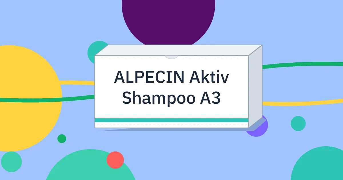 Symbolbild: Packung mit der Aufschrift ALPECIN Aktiv Shampoo A3 (PZN 01959176) – Verfügbarkeit und Bezug in Apotheken in Frankfurt am Main