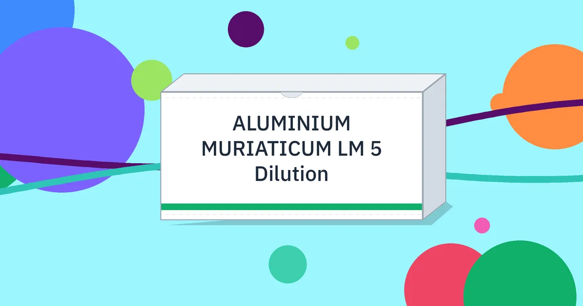 Symbolbild: Packung mit der Aufschrift ALUMINIUM MURIATICUM LM 5 Dilution (PZN 13316615) – Verfügbarkeit und Bezug in Apotheken in Frankfurt am Main