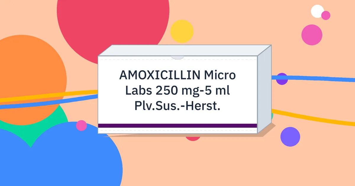 Symbolbild: Packung mit der Aufschrift AMOXICILLIN Micro Labs 250 mg-5 ml Plv.Sus.-Herst. (PZN 11677711) – Verfügbarkeit und Bezug in Apotheken in Frankfurt am Main