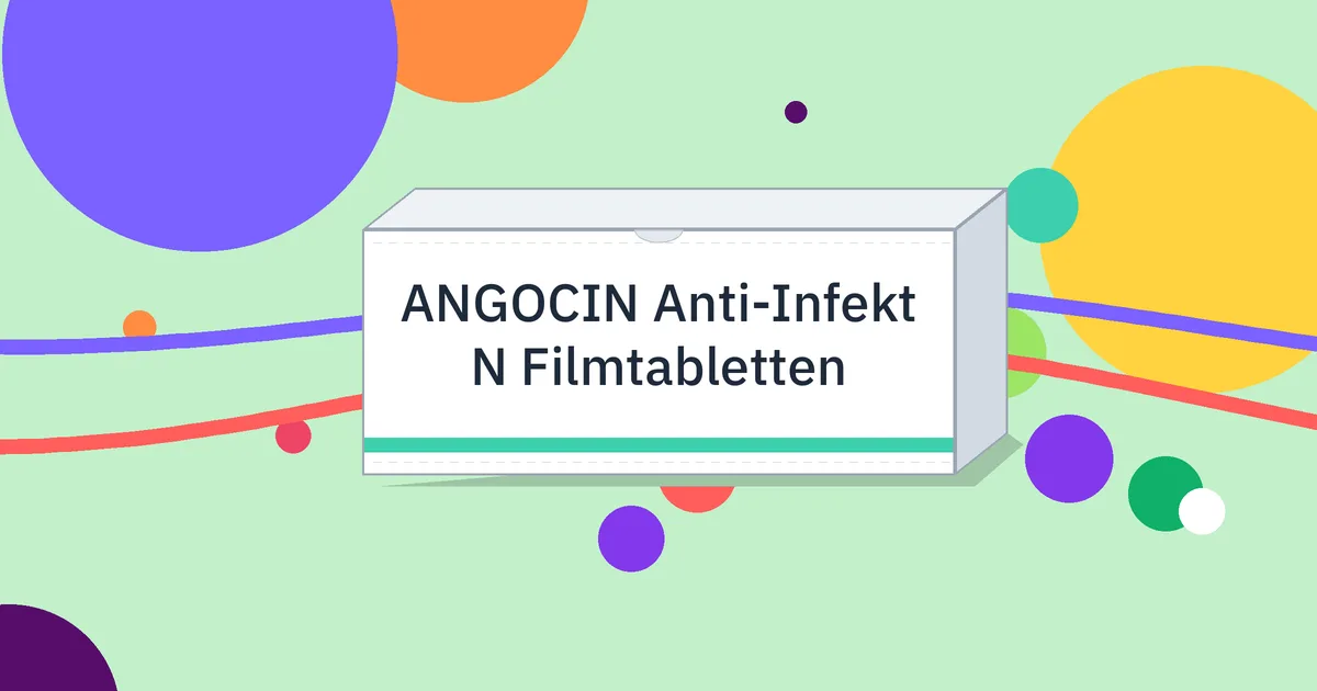 Symbolbild: Packung mit der Aufschrift ANGOCIN Anti-Infekt N Filmtabletten (PZN 20113516) – Verfügbarkeit und Bezug in Apotheken in Frankfurt am Main