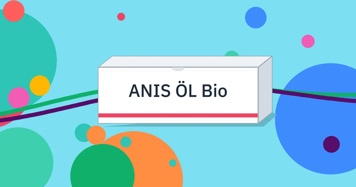 Symbolbild: Packung mit der Aufschrift ANIS ÖL Bio (PZN 07516511) – Verfügbarkeit und Bezug in Apotheken in Frankfurt am Main