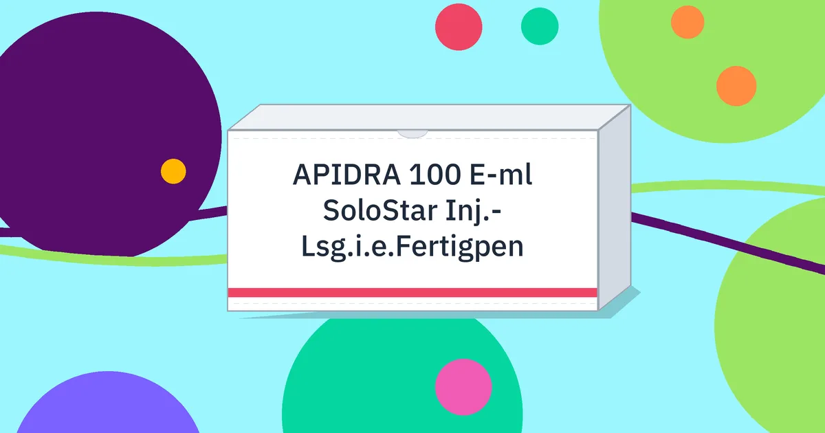 Symbolbild: Packung mit der Aufschrift APIDRA 100 E-ml SoloStar Inj.-Lsg.i.e.Fertigpen (PZN 09246085) – Verfügbarkeit und Bezug in Apotheken in Frankfurt am Main
