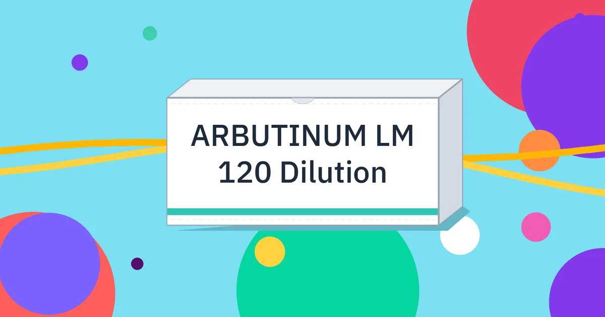 Symbolbild: Packung mit der Aufschrift ARBUTINUM LM 120 Dilution (PZN 13387213) – Verfügbarkeit und Bezug in Apotheken in Frankfurt am Main
