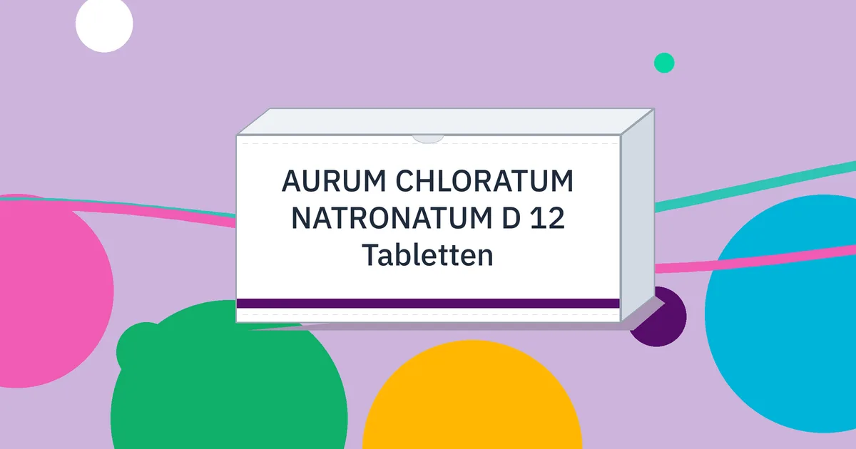 Symbolbild: Packung mit der Aufschrift AURUM CHLORATUM NATRONATUM D 12 Tabletten (PZN 02807824) – Verfügbarkeit und Bezug in Apotheken in Frankfurt am Main