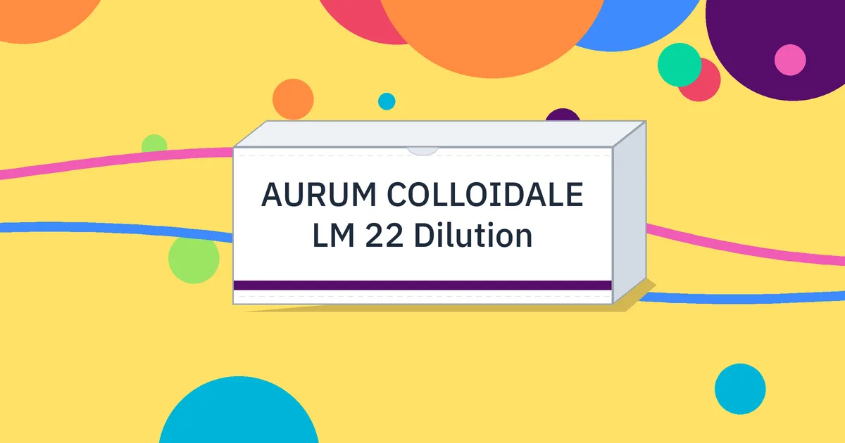 Symbolbild: Packung mit der Aufschrift AURUM COLLOIDALE LM 22 Dilution (PZN 12784343) – Verfügbarkeit und Bezug in Apotheken in Frankfurt am Main