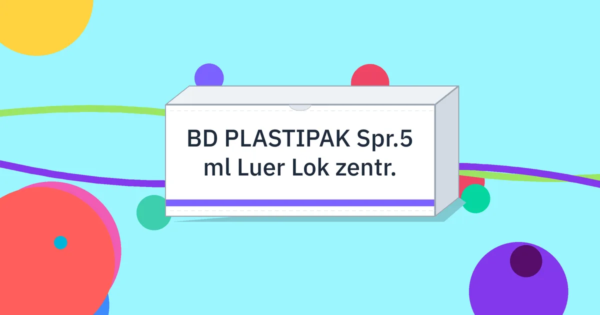 Symbolbild: Packung mit der Aufschrift BD PLASTIPAK Spr.5 ml Luer Lok zentr. (PZN 11117627) – Verfügbarkeit und Bezug in Apotheken in Frankfurt am Main
