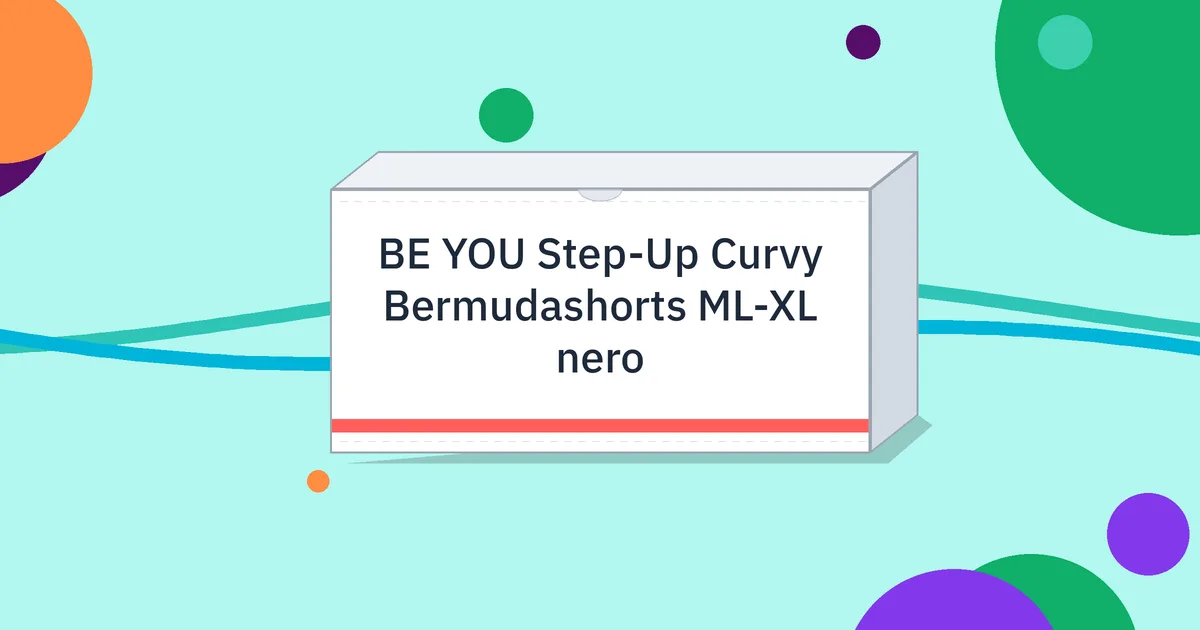 Symbolbild: Packung mit der Aufschrift BE YOU Step-Up Curvy Bermudashorts ML-XL nero (PZN 20720044) – Verfügbarkeit und Bezug in Apotheken in Frankfurt am Main