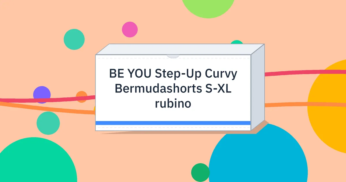 Symbolbild: Packung mit der Aufschrift BE YOU Step-Up Curvy Bermudashorts S-XL rubino (PZN 20719727) – Verfügbarkeit und Bezug in Apotheken in Frankfurt am Main