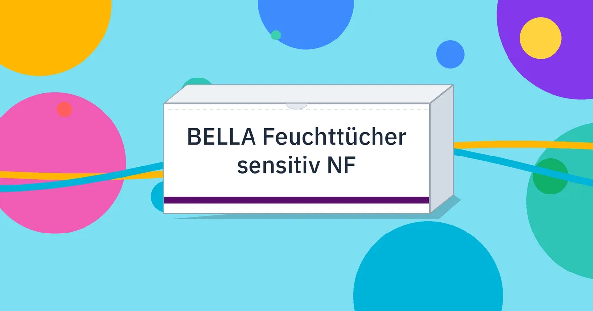Symbolbild: Packung mit der Aufschrift BELLA Feuchttücher sensitiv NF (PZN 16150084) – Verfügbarkeit und Bezug in Apotheken in Frankfurt am Main