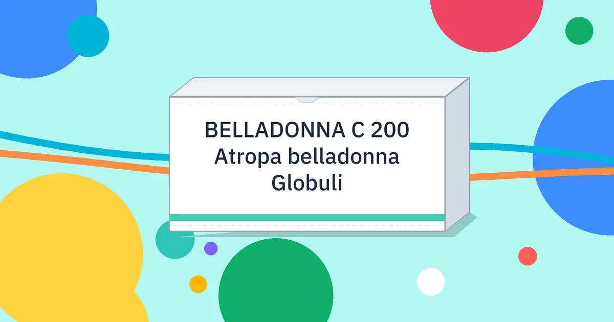 Symbolbild: Packung mit der Aufschrift BELLADONNA C 200 Atropa belladonna Globuli (PZN 20783642) – Verfügbarkeit und Bezug in Apotheken in Frankfurt am Main