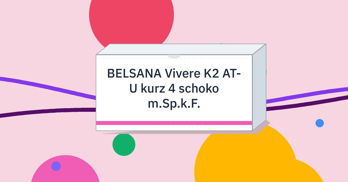 Symbolbild: Packung mit der Aufschrift BELSANA Vivere K2 AT-U kurz 4 schoko m.Sp.k.F. (PZN 12187191) – Verfügbarkeit und Bezug in Apotheken in Frankfurt am Main