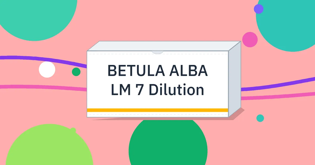 Symbolbild: Packung mit der Aufschrift BETULA ALBA LM 7 Dilution (PZN 12793744) – Verfügbarkeit und Bezug in Apotheken in Frankfurt am Main