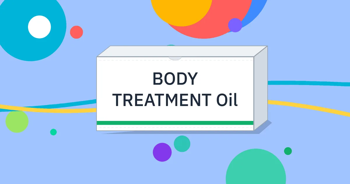 Symbolbild: Packung mit der Aufschrift BODY TREATMENT Oil (PZN 17886775) – Verfügbarkeit und Bezug in Apotheken in Frankfurt am Main