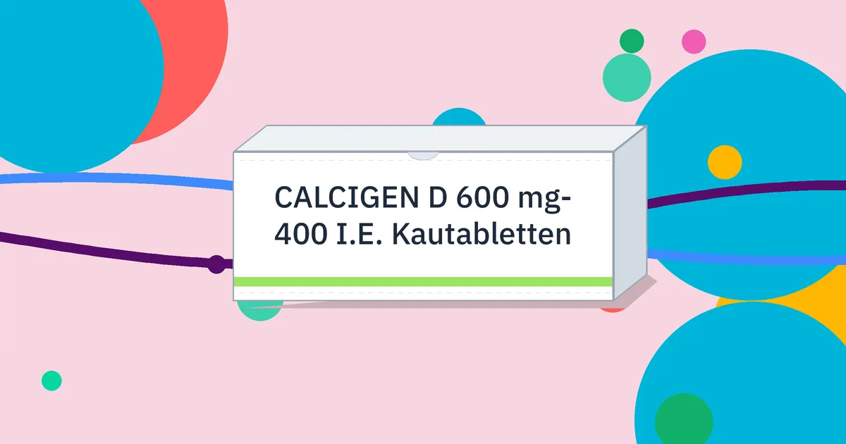 Symbolbild: Packung mit der Aufschrift CALCIGEN D 600 mg-400 I.E. Kautabletten (PZN 00662155) – Verfügbarkeit und Bezug in Apotheken in Frankfurt am Main