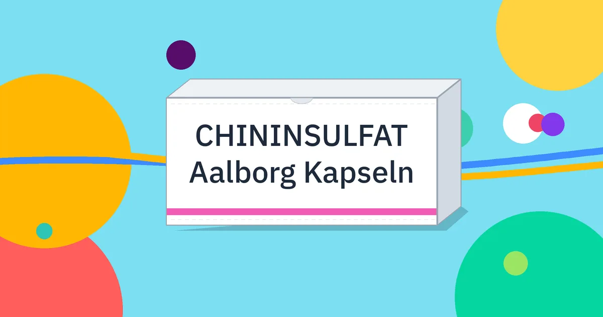 Symbolbild: Packung mit der Aufschrift CHININSULFAT Aalborg Kapseln (PZN 03400473) – Verfügbarkeit und Bezug in Apotheken in Frankfurt am Main