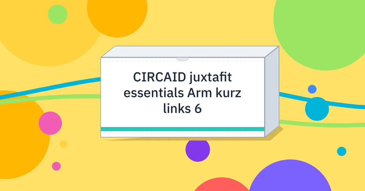 Symbolbild: Packung mit der Aufschrift CIRCAID juxtafit essentials Arm kurz links 6 (PZN 17939589) – Verfügbarkeit und Bezug in Apotheken in Frankfurt am Main