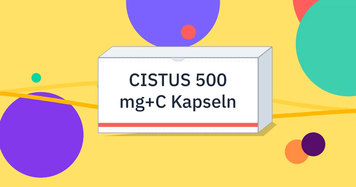 Symbolbild: Packung mit der Aufschrift CISTUS 500 mg+C Kapseln (PZN 17885511) – Verfügbarkeit und Bezug in Apotheken in Frankfurt am Main