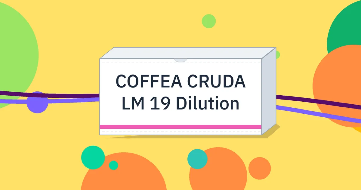 Symbolbild: Packung mit der Aufschrift COFFEA CRUDA LM 19 Dilution (PZN 12830942) – Verfügbarkeit und Bezug in Apotheken in Frankfurt am Main