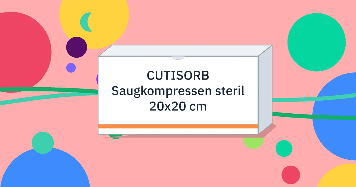 Symbolbild: Packung mit der Aufschrift CUTISORB Saugkompressen steril 20x20 cm (PZN 02536911) – Verfügbarkeit und Bezug in Apotheken in Frankfurt am Main