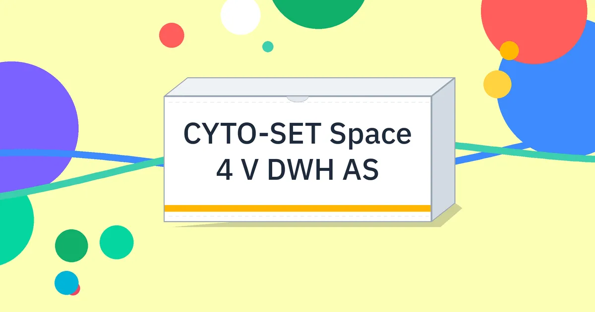 Symbolbild: Packung mit der Aufschrift CYTO-SET Space 4 V DWH AS (PZN 13587320) – Verfügbarkeit und Bezug in Apotheken in Frankfurt am Main