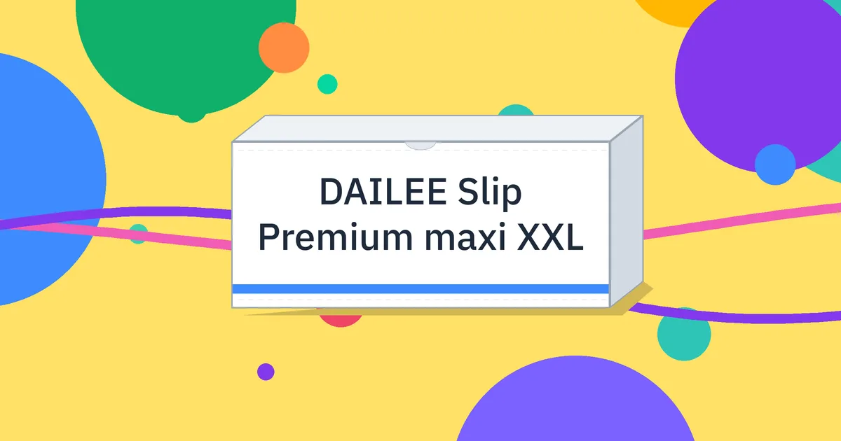 Symbolbild: Packung mit der Aufschrift DAILEE Slip Premium maxi XXL (PZN 18114394) – Verfügbarkeit und Bezug in Apotheken in Frankfurt am Main