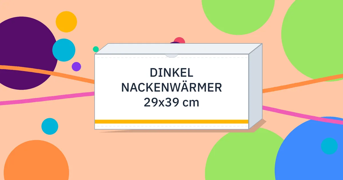 Symbolbild: Packung mit der Aufschrift DINKEL NACKENWÄRMER 29x39 cm (PZN 13511742) – Verfügbarkeit und Bezug in Apotheken in Frankfurt am Main