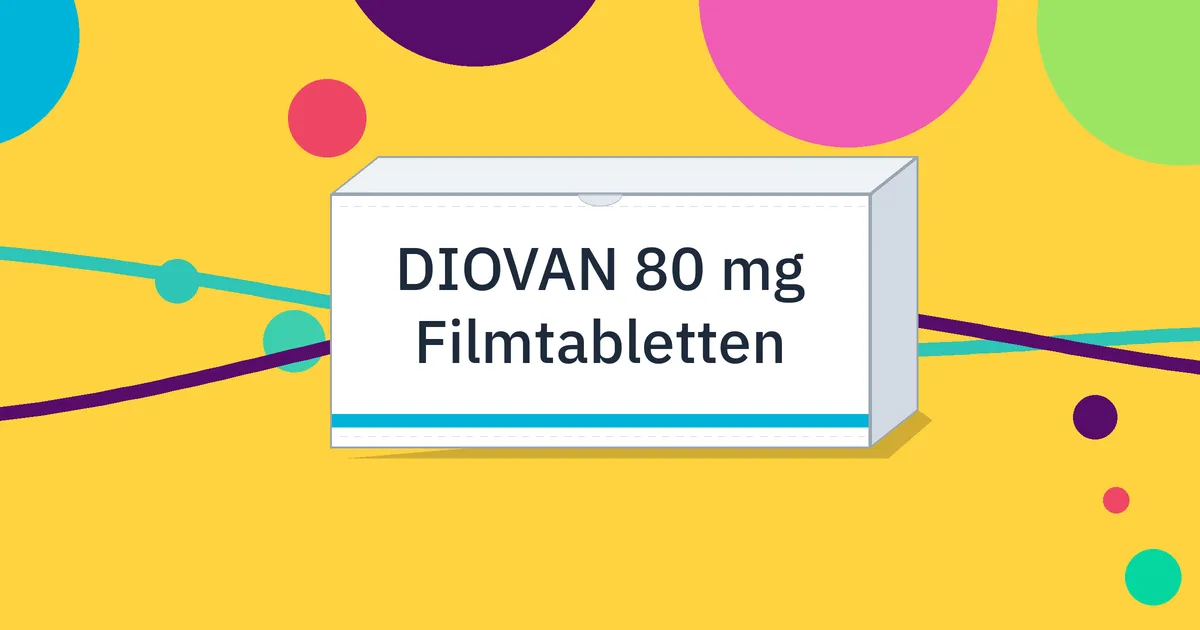 Symbolbild: Packung mit der Aufschrift DIOVAN 80 mg Filmtabletten (PZN 10851590) – Verfügbarkeit und Bezug in Apotheken in Frankfurt am Main