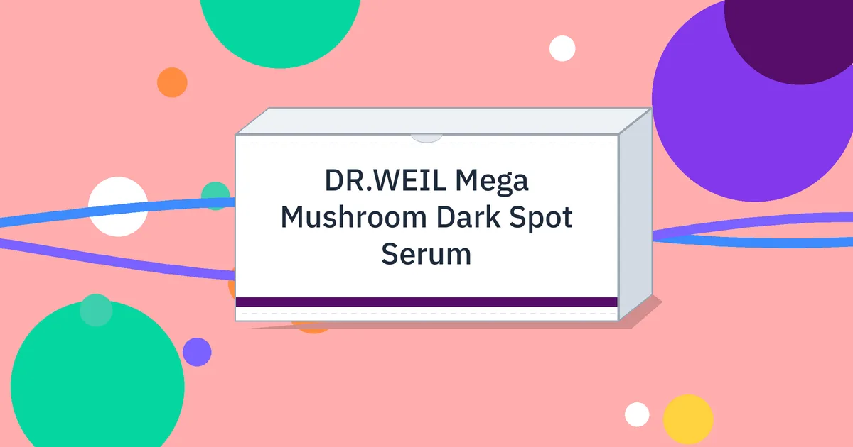 Symbolbild: Packung mit der Aufschrift DR.WEIL Mega Mushroom Dark Spot Serum (PZN 19643806) – Verfügbarkeit und Bezug in Apotheken in Frankfurt am Main