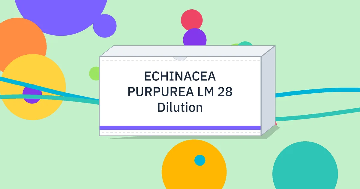Symbolbild: Packung mit der Aufschrift ECHINACEA PURPUREA LM 28 Dilution (PZN 13468609) – Verfügbarkeit und Bezug in Apotheken in Frankfurt am Main