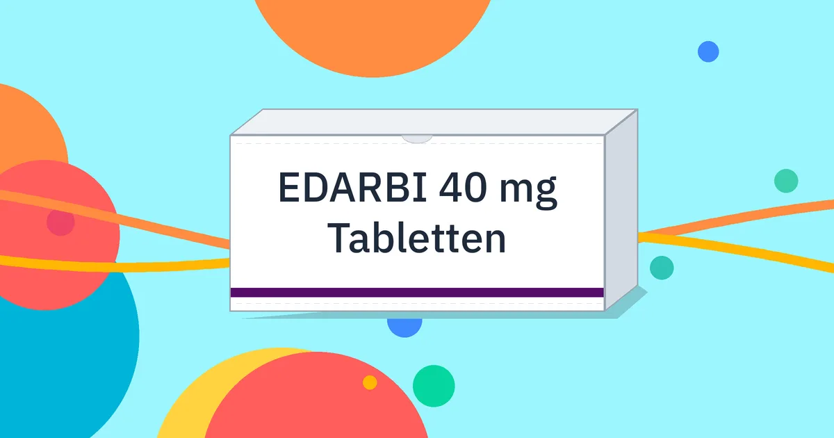 Symbolbild: Packung mit der Aufschrift EDARBI 40 mg Tabletten (PZN 13963964) – Verfügbarkeit und Bezug in Apotheken in Frankfurt am Main
