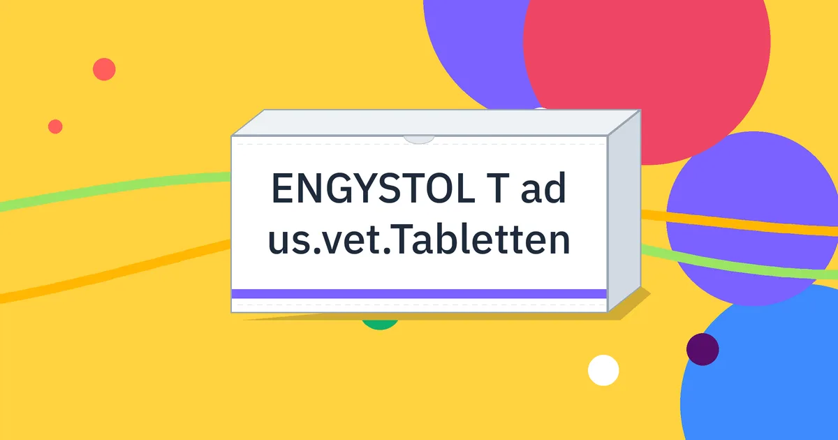 Symbolbild: Packung mit der Aufschrift ENGYSTOL T ad us.vet.Tabletten (PZN 17202067) – Verfügbarkeit und Bezug in Apotheken in Frankfurt am Main