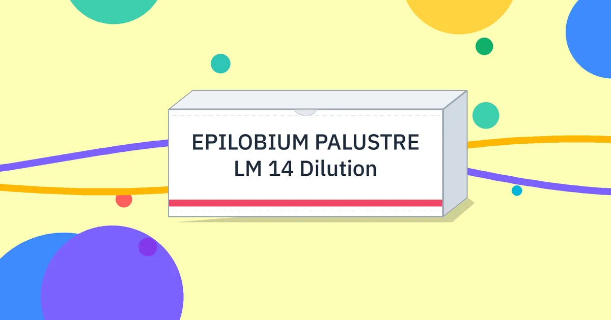 Symbolbild: Packung mit der Aufschrift EPILOBIUM PALUSTRE LM 14 Dilution (PZN 13472120) – Verfügbarkeit und Bezug in Apotheken in Frankfurt am Main