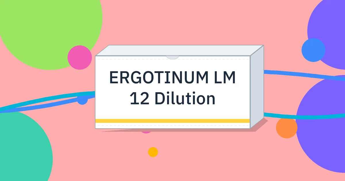 Symbolbild: Packung mit der Aufschrift ERGOTINUM LM 12 Dilution (PZN 13477206) – Verfügbarkeit und Bezug in Apotheken in Frankfurt am Main
