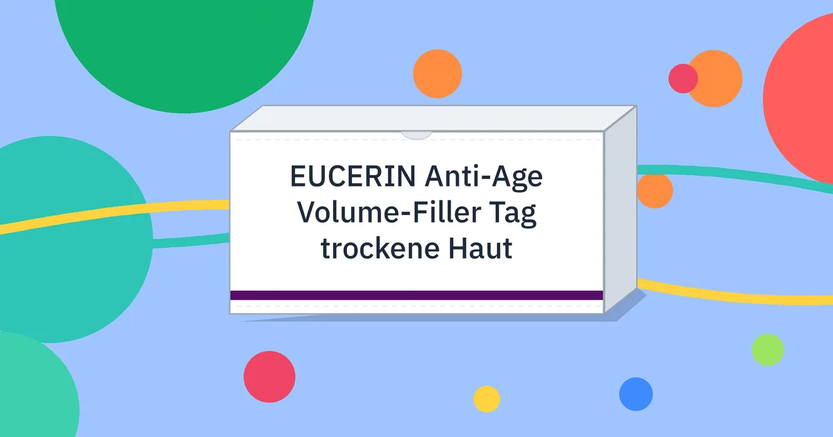 Symbolbild: Packung mit der Aufschrift EUCERIN Anti-Age Volume-Filler Tag trockene Haut (PZN 02398107) – Verfügbarkeit und Bezug in Apotheken in Frankfurt am Main